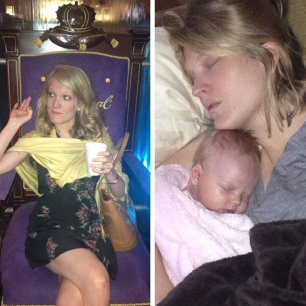30+ Parents Share Photos of Them Before and After Having Kids, and the ...